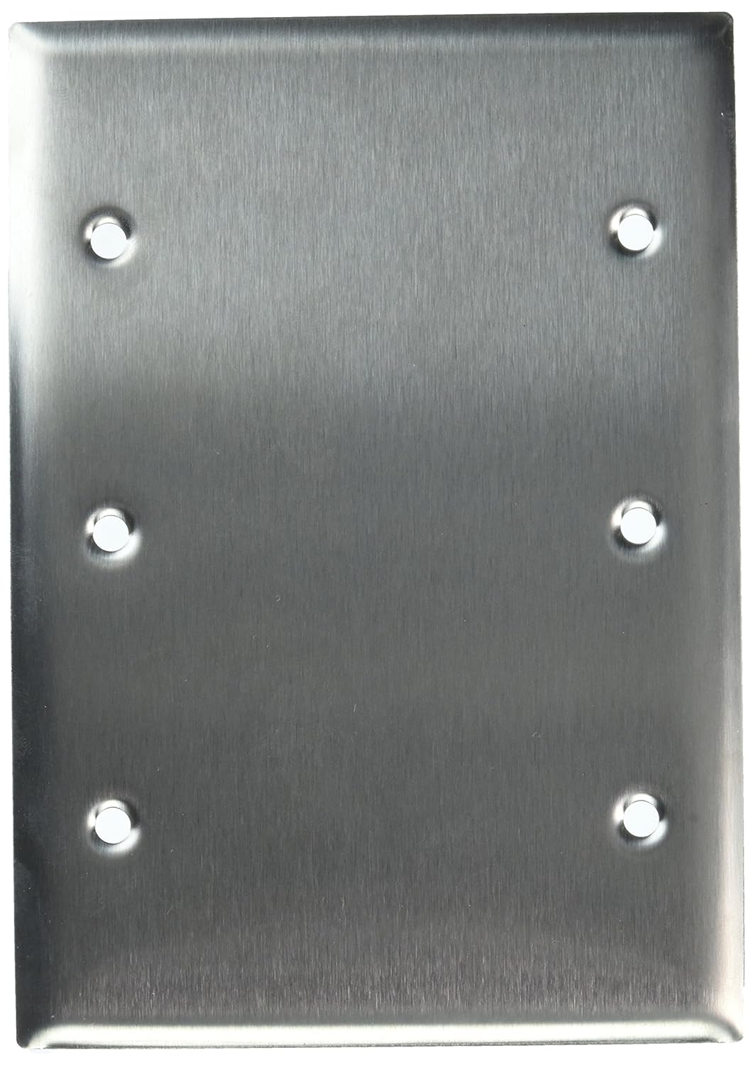 Hubbell Wiring Systems SS33 302/304 Stainless Steel 3-Blank Wall Plate ...