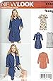 Amazon.com: New Look Patterns Misses' Easy Shirt Dress and Knit Dress A ...