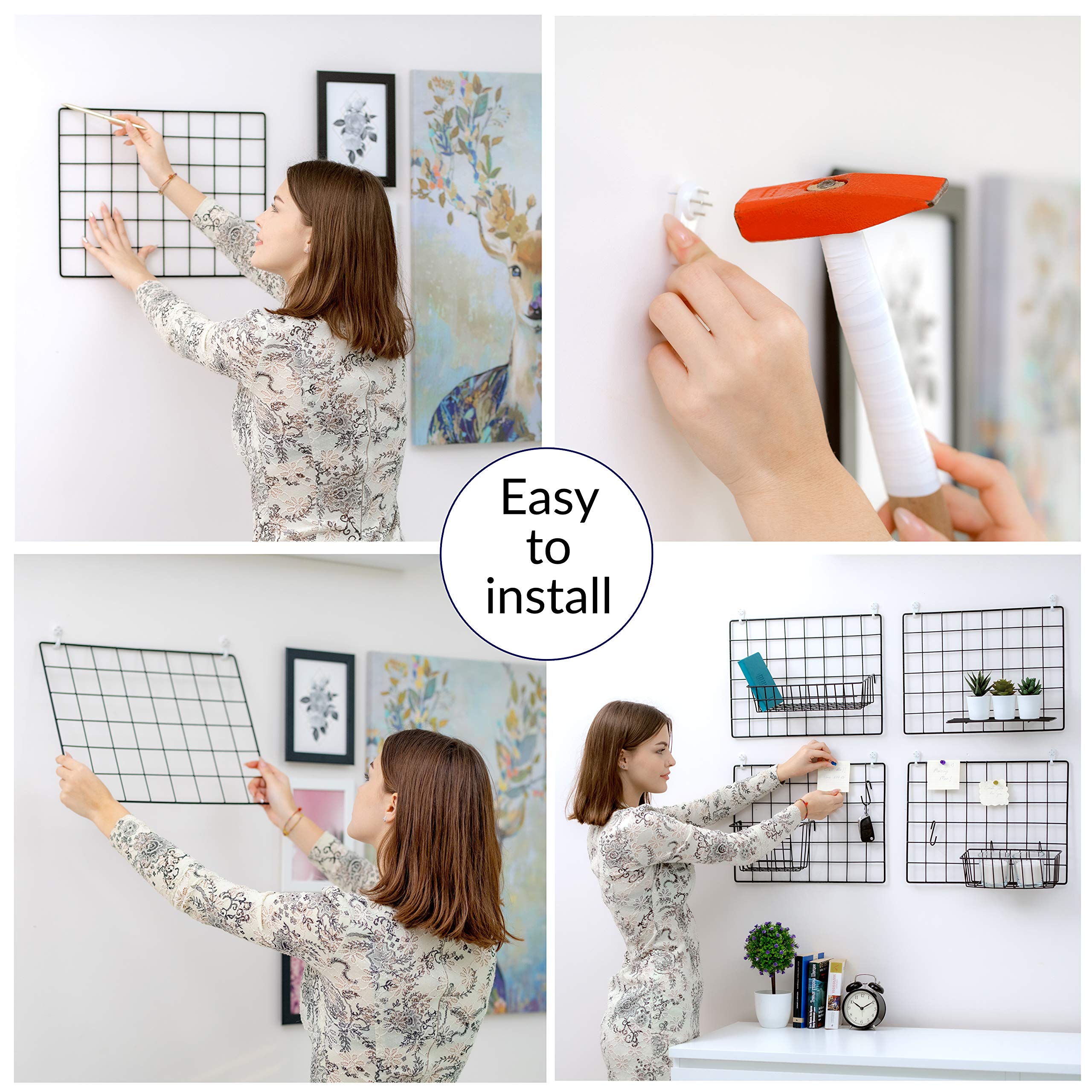 4 Pack Wire Wall Grid Panel | Photos & Pictures Display Grid Wall ...