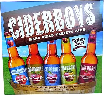Amazon.com: Ciderboys Ciderboys Variety Pack, 12 pk, 12 oz bottles, 5.0 ...