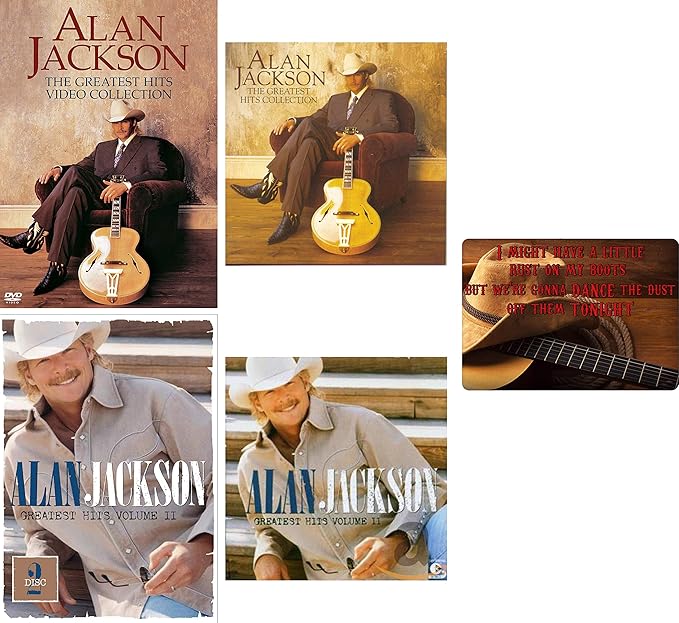 Alan Jackson: Greatest Hits Volume 1-2 CD and DVD Video Collection with ...