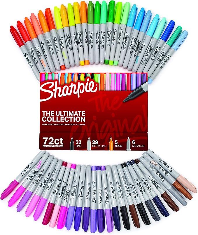 Sharpie Marqueurs permanents Ultimate Collection - Pointe fine et ultra ...