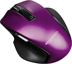 Amazon.com: Amazon Basics Compact Ergonomic Wireless PC Mouse with Fast ...