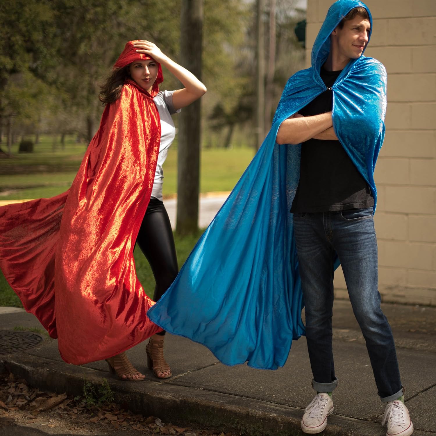 Everfan Hooded Cape | Cloak With Hood For Halloween, Cosplay, Costume ...