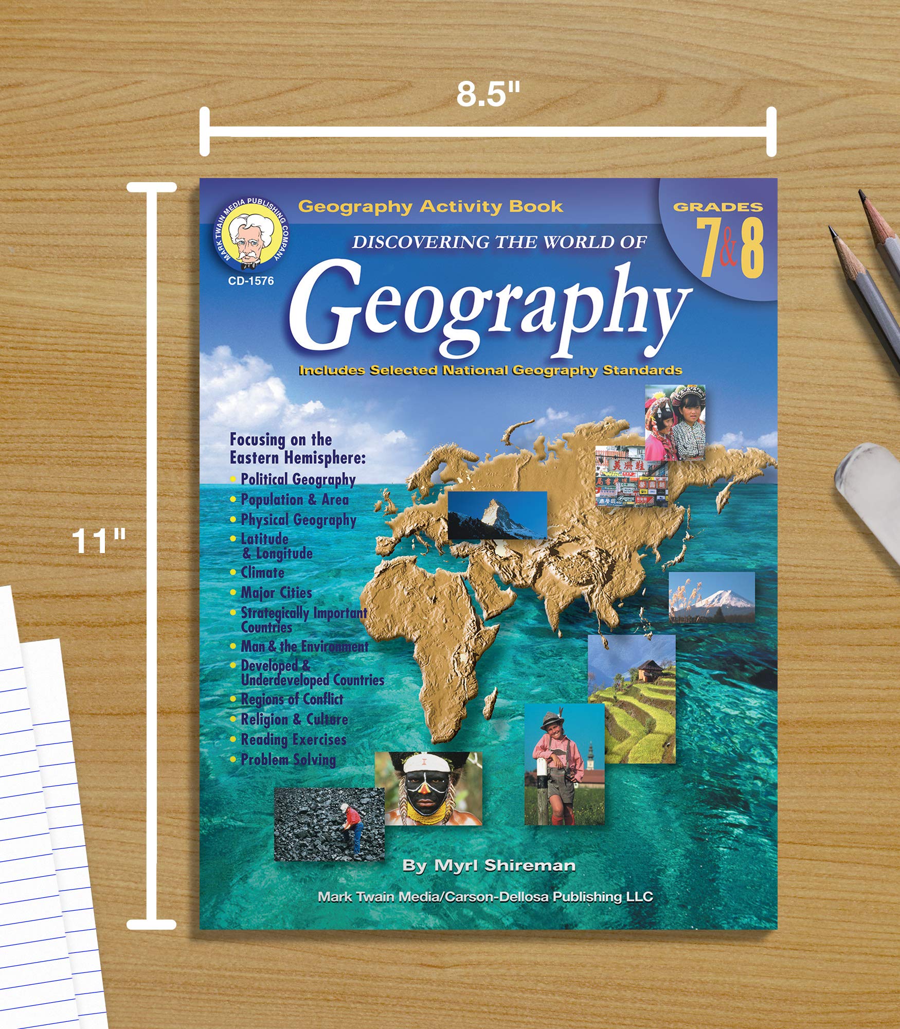 Mua Mark Twain Geography Workbook, Geography for Kids Grade 7-8 ...