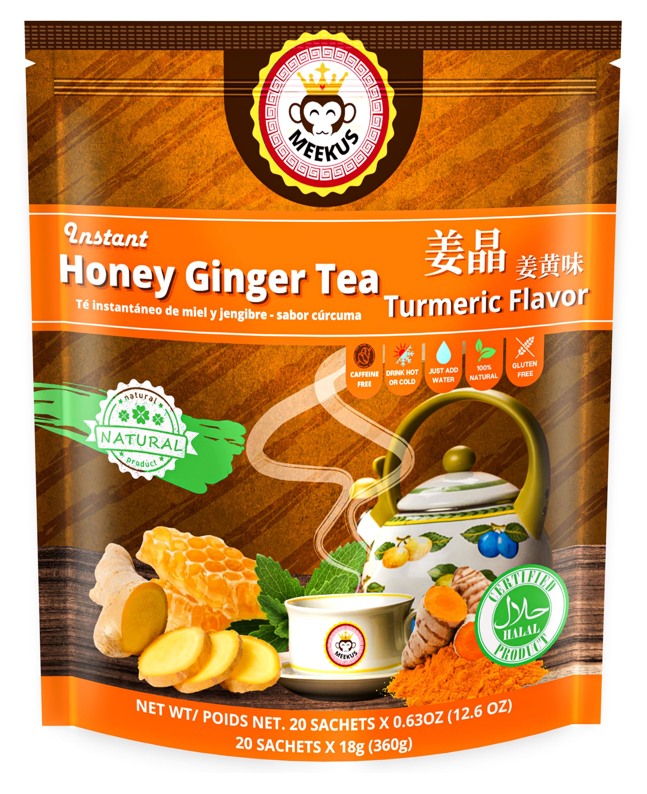 Mua Meekus Ginger Tea with Honey: Premium Ginger Tea Bags & Honey ...
