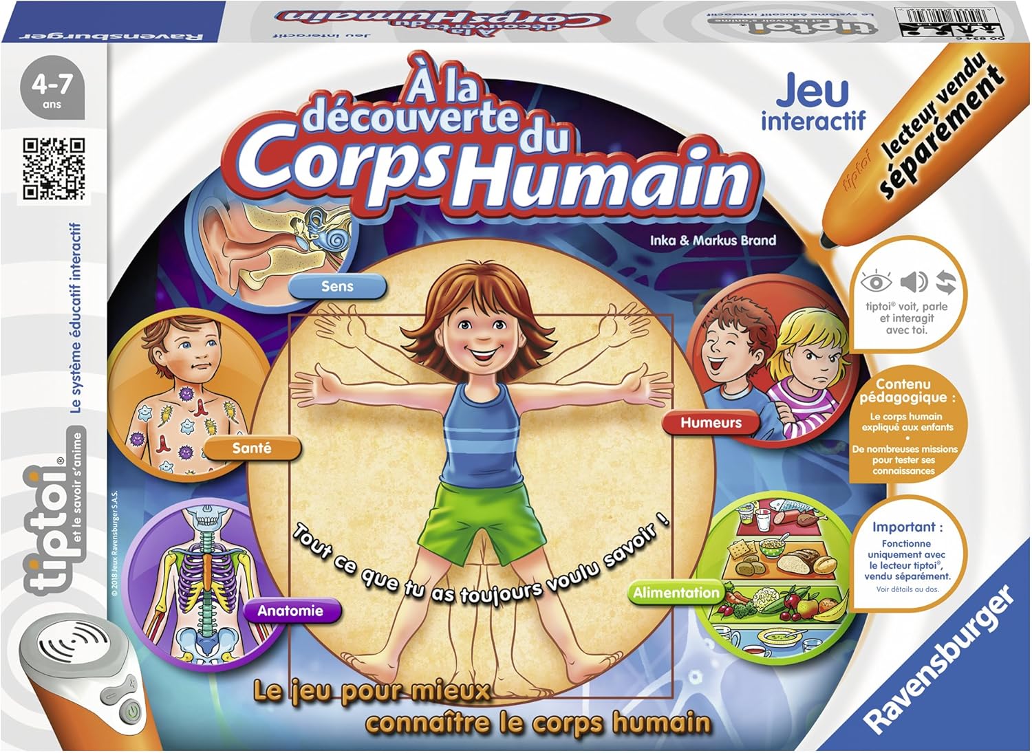 Ravensburger- tiptoi - Jeu interactif- A la découverte du corps humain ...