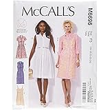 Amazon.com: McCall Pattern Company M6891 Misses' Dresses and Sash ...