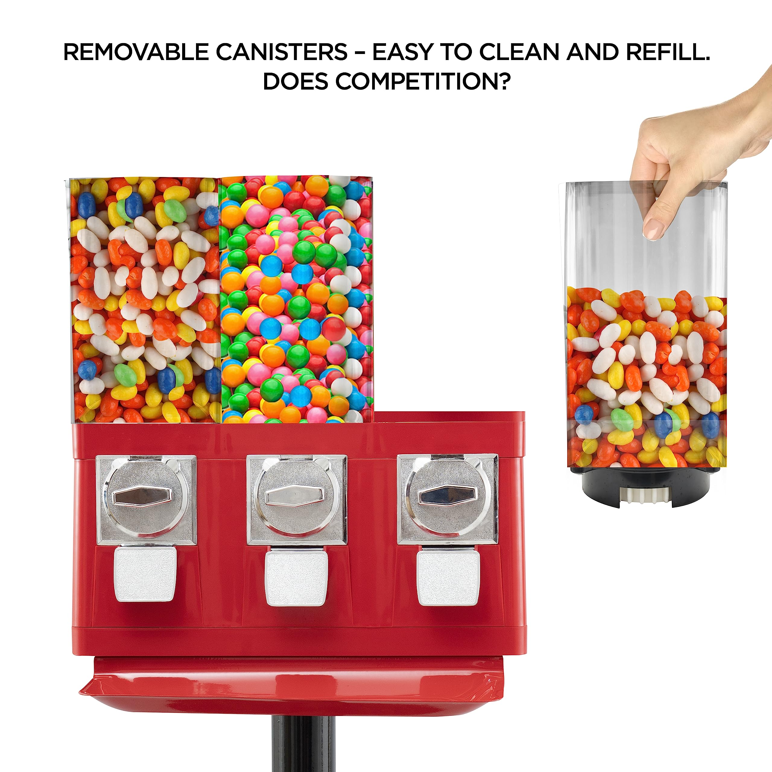 Mua Candy Machine Dispenser Gumball & Candy Vending Machine Supports ...