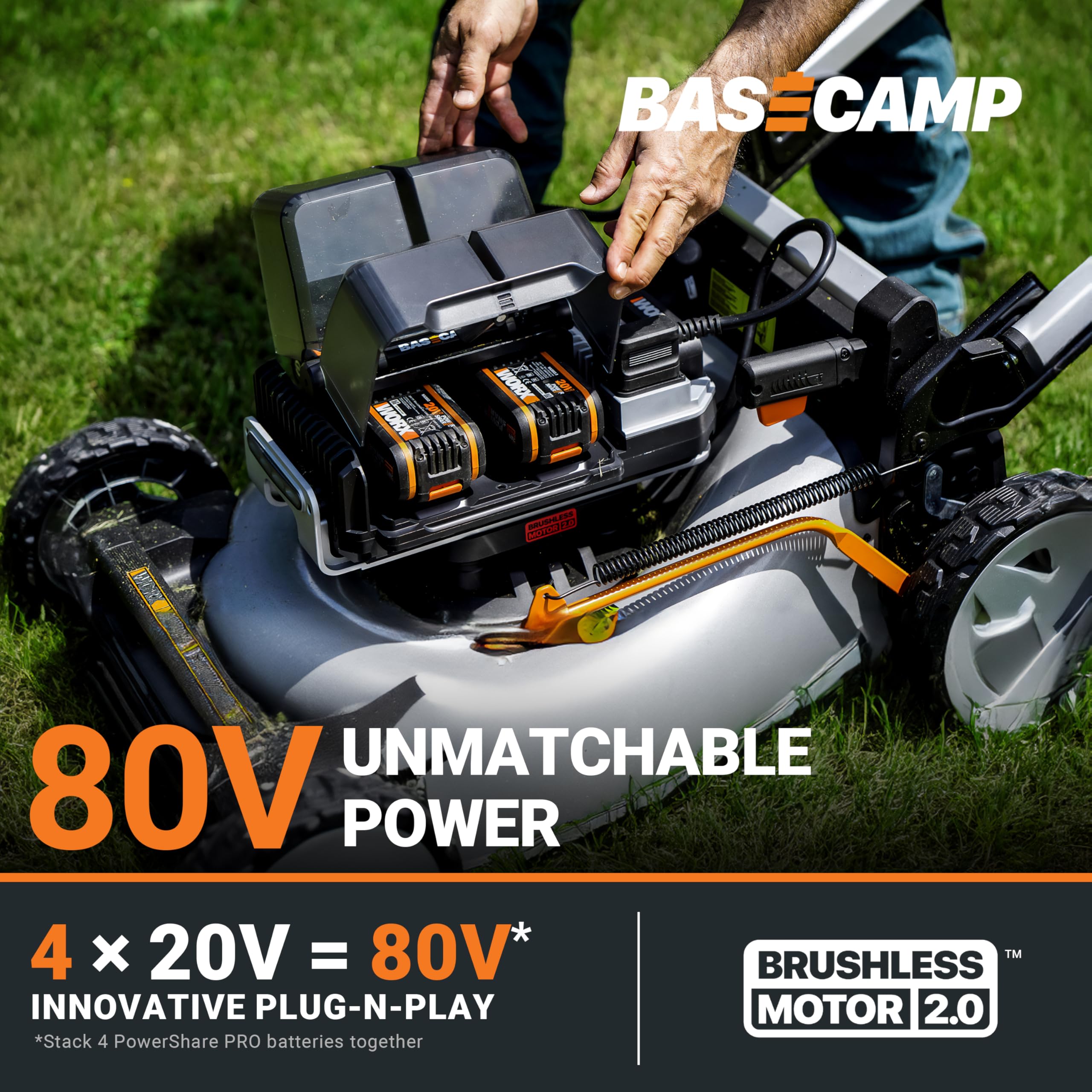 Mua WORX Nitro 80V Cordless Lawn Mower, Electric Mower with Brushless ...