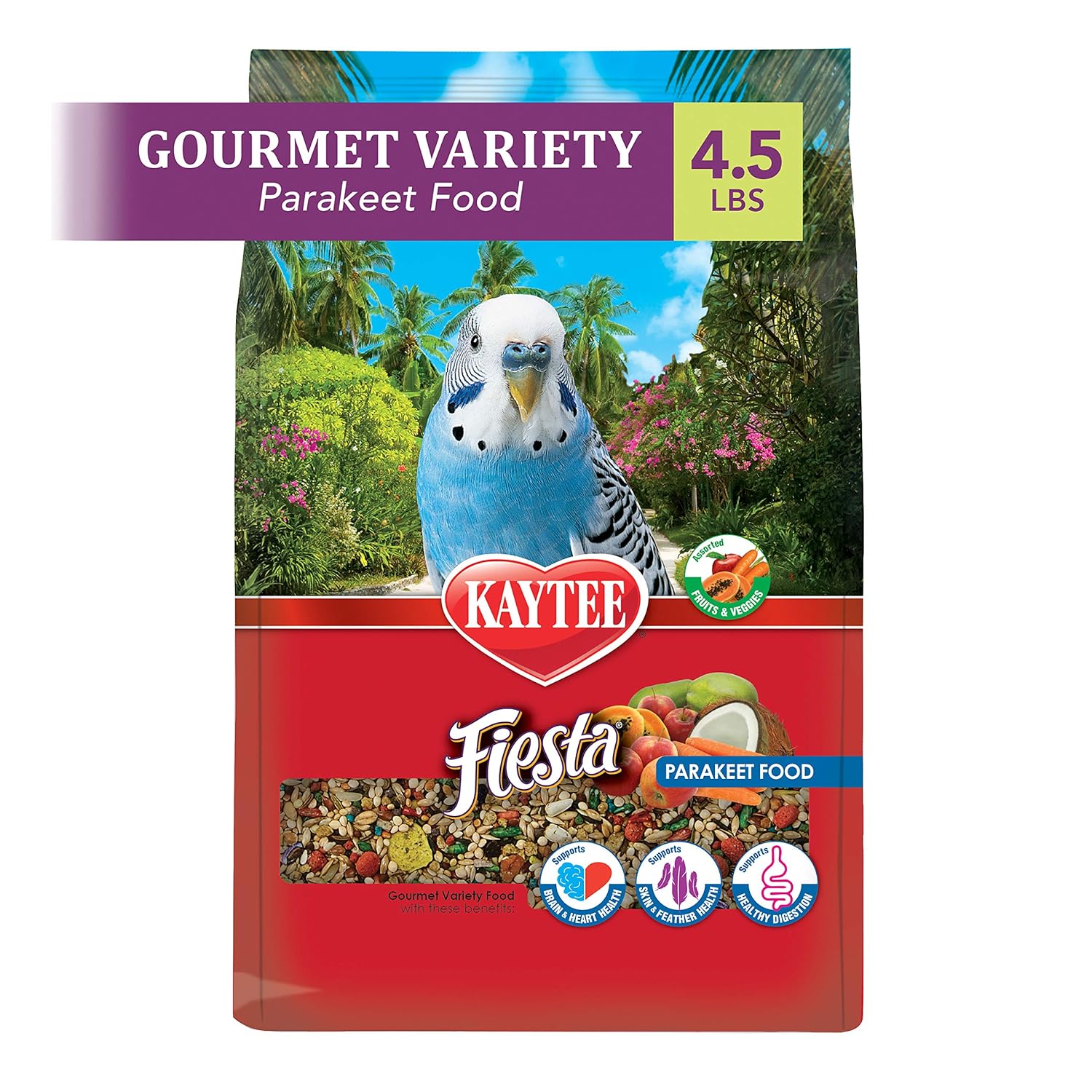 Buy Kaytee Fiesta Food for Parakeets, 4-1/2-Pound Bag Online at Low ...