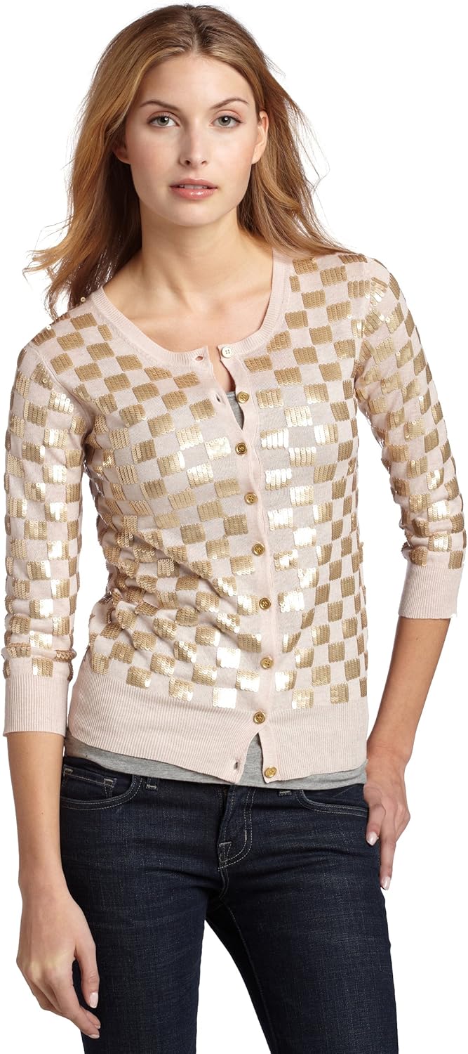 Amazon.com: French Connection Women's Bronte Sequin Cardigan: Clothing