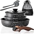 Amazon.com: Kitchen Academy Detachable Handle Induction Cookware Sets ...