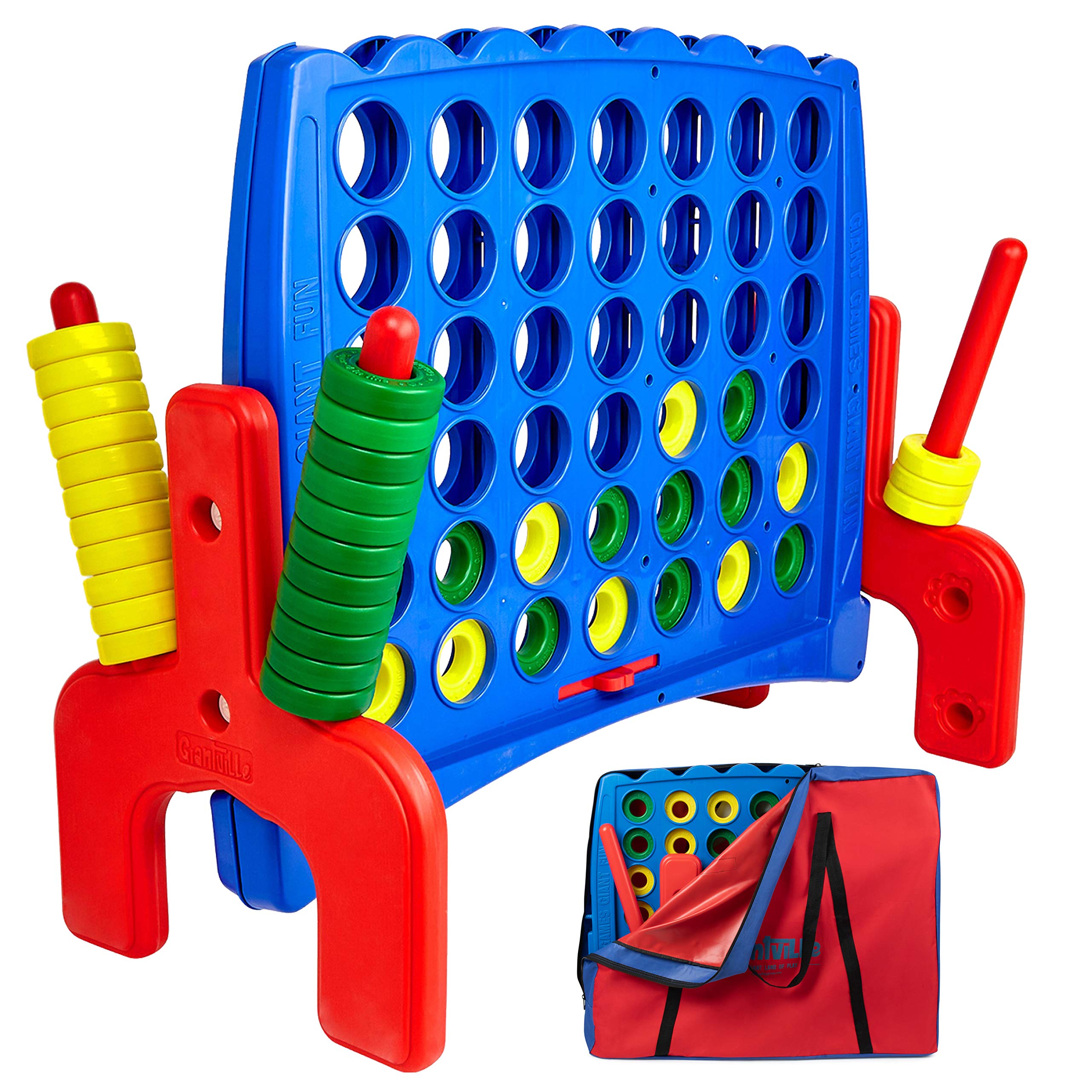 Buy Giant 4 in a Row Connect Large Game - Storage Carry Bag Included ...