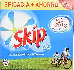 Skip Detergente en Polvo Active Clean - 37 Lavados: Amazon.es ...