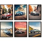 Amazon.com: Elegend Car Posters - 9pcs Vintage Car Posters for Boys ...