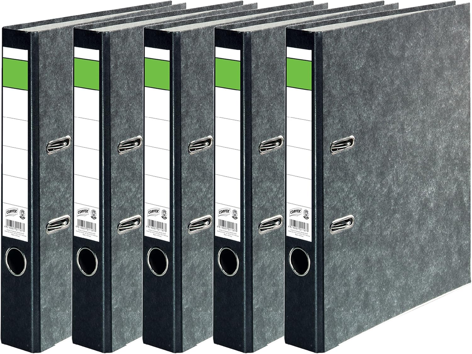 Raccoglitori ad anelli formato A4, 5 pezzi, larghezza dorso: 5 cm ...