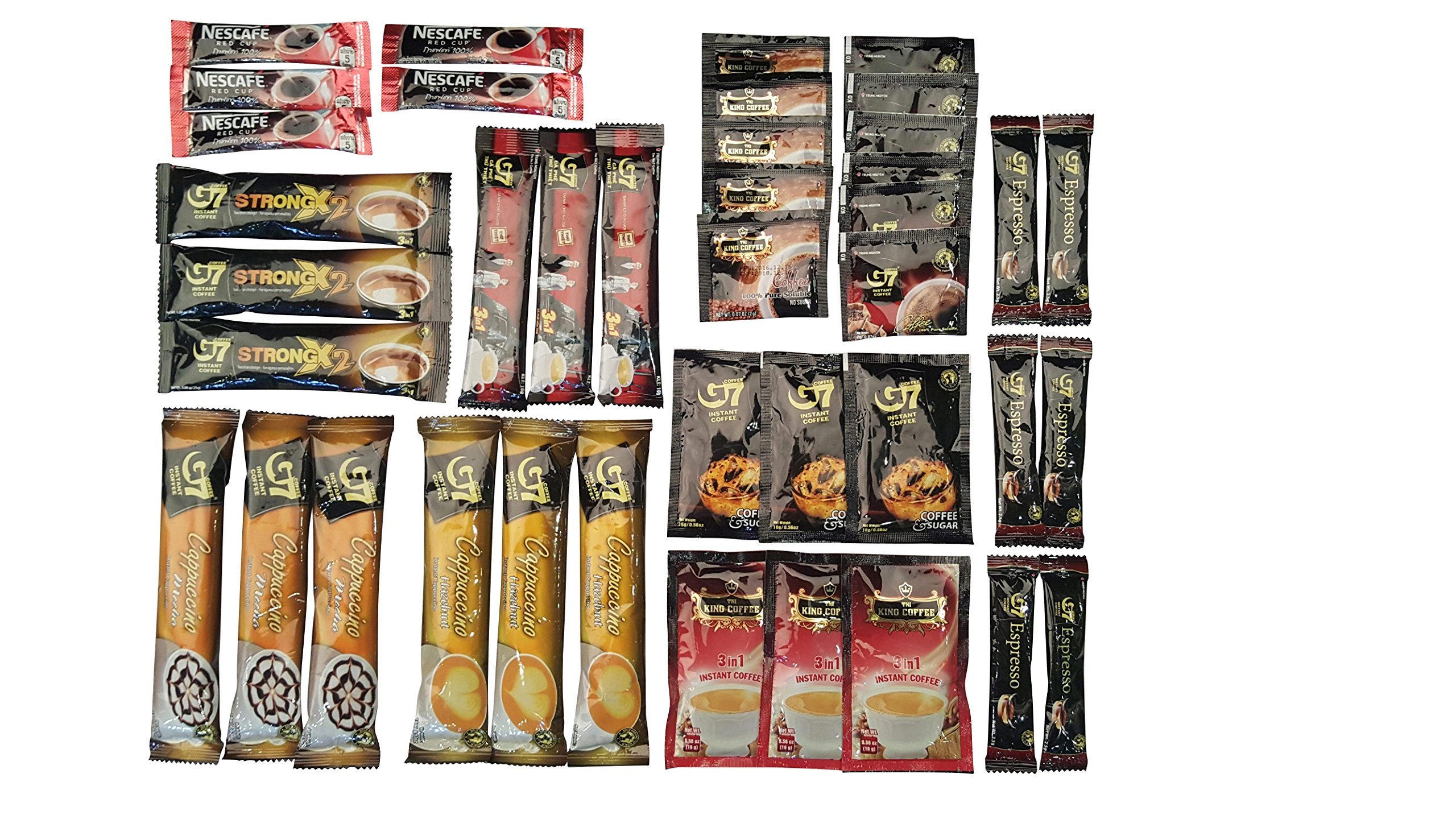 Buy Vietnamese Instant Coffee Variety Pack 10 Flavors- 40 Sticks ...