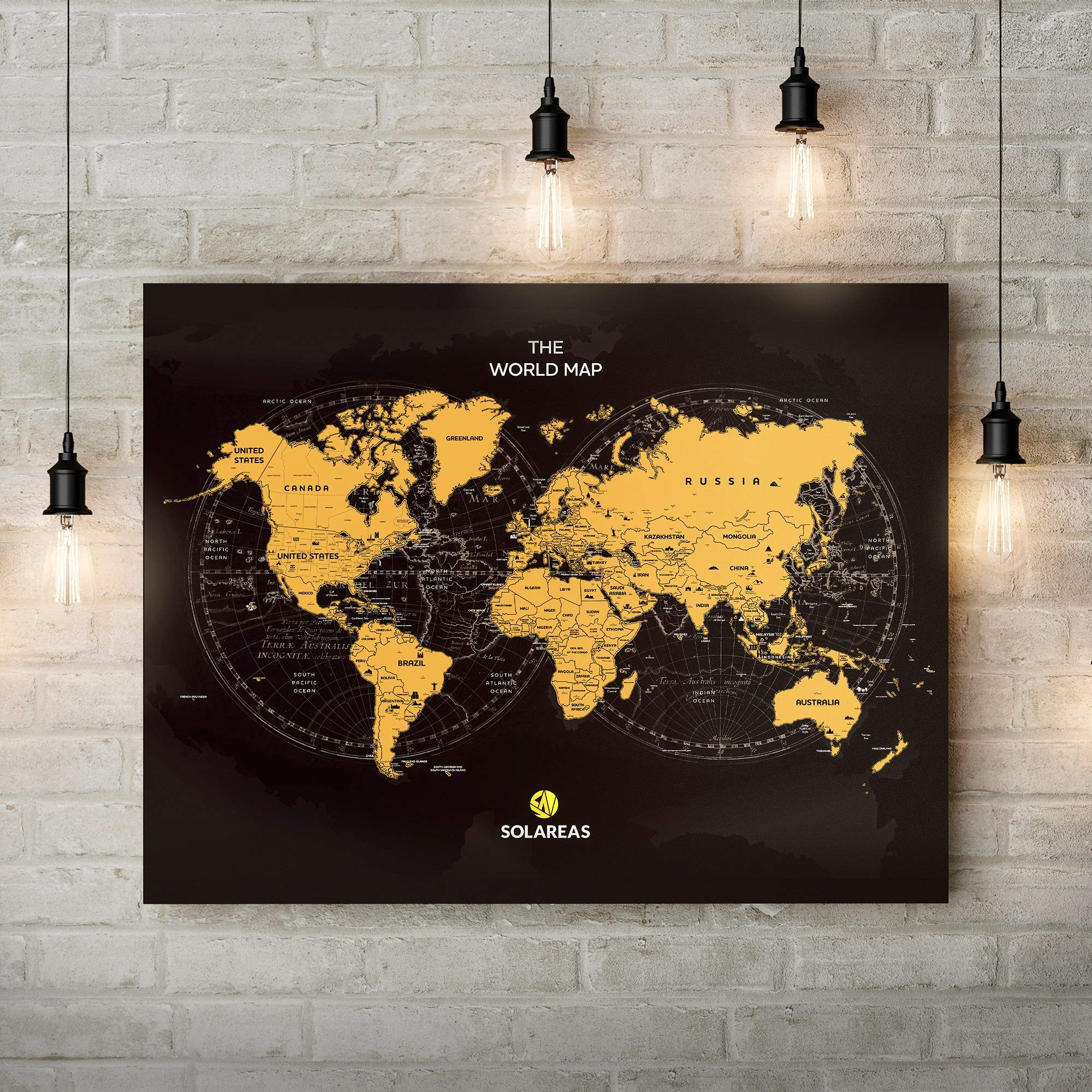 Scratch Off World Map Poster - Travel Gifts For World Travelers ...