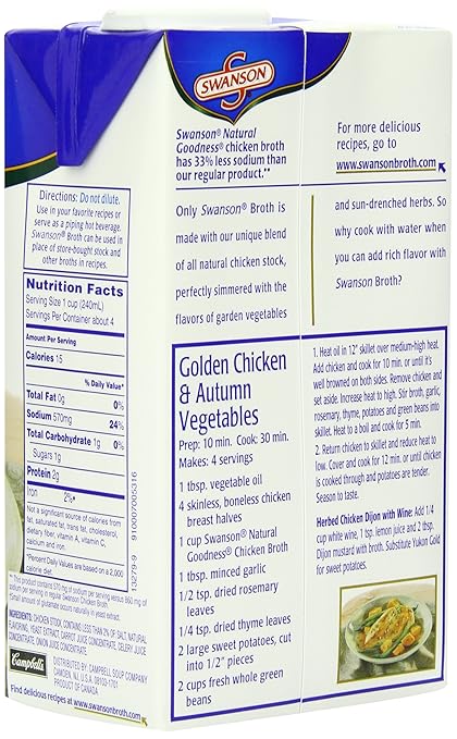 chicken broth nutrition