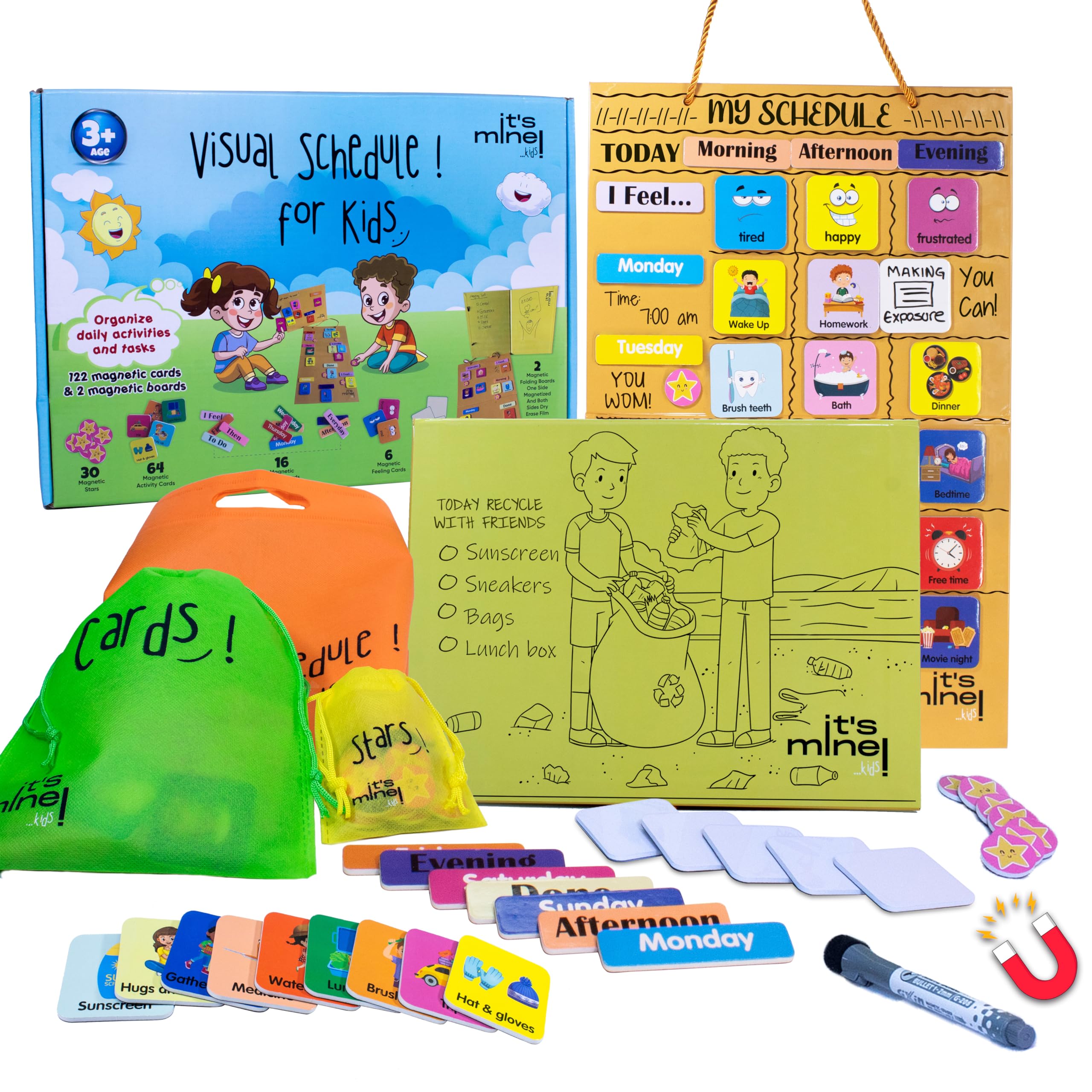 Mua Visual Schedule for Kids with Autism - Bedtime Routine Chart for ...