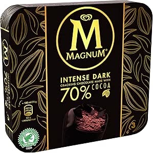 Magnum Intense Helado Chocolate Negro - Paquete de 3 x 100 ml: Amazon ...
