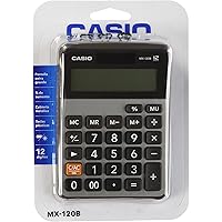 Casio MX-120B-S-MC Calculadora Escritorio, 12 Dígitos, Teclas Plásticas : Amazon.com.mx: Oficina ...