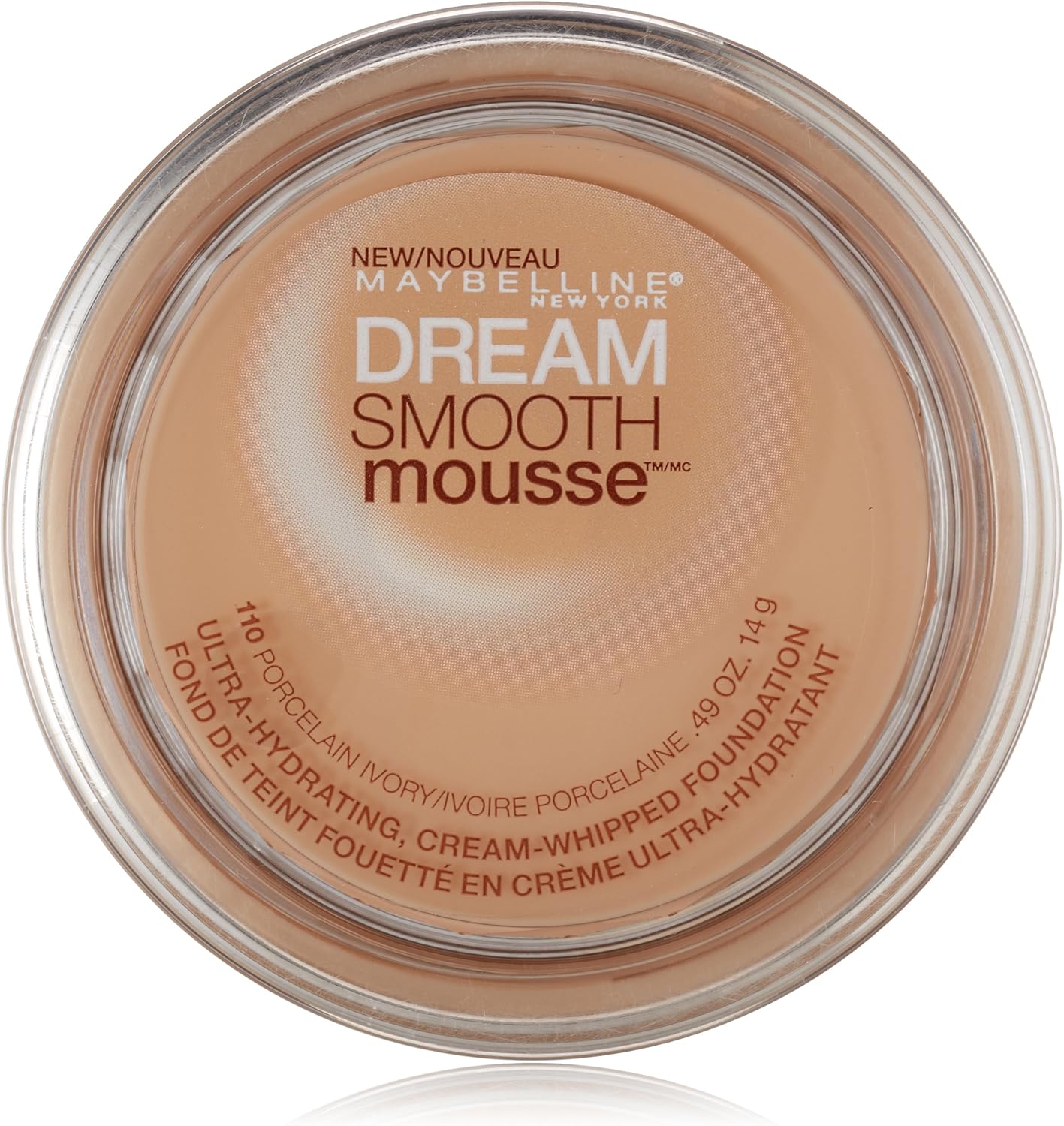 Maybelline New York Dream Smooth Mousse Foundation, Porcelain Ivory, 0. ...