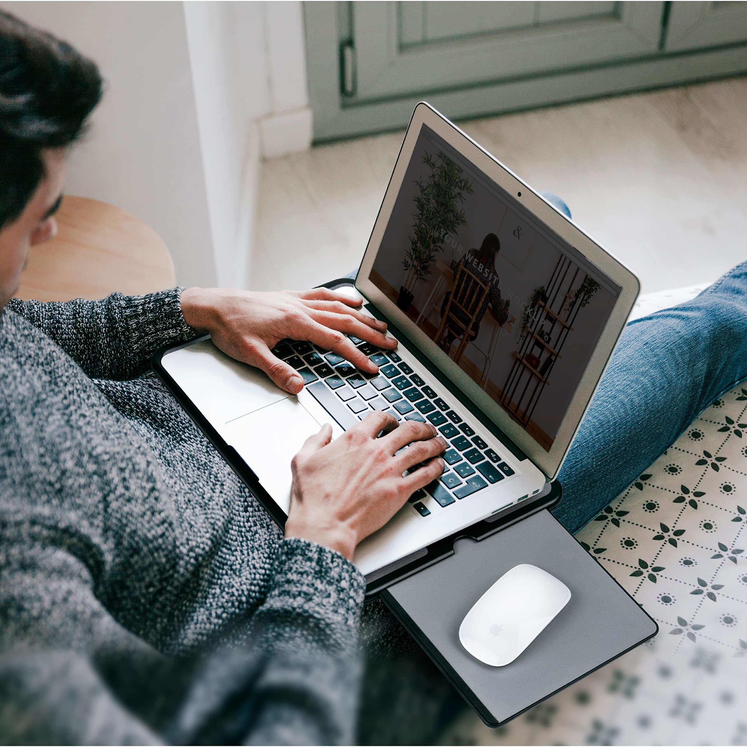 Mua EHO Laptop Lap Pad - Laptop Stand Pad w Retractable Mouse Pad Tray ...