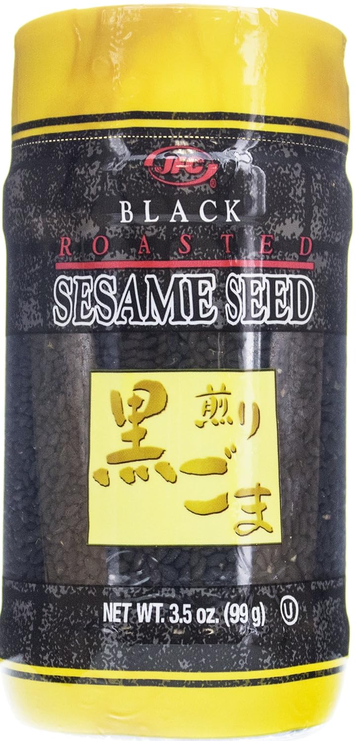 Amazon.com : JFC Roasted Sesame Seed, Black, 3.5 Ounce (Pack of 12 ...