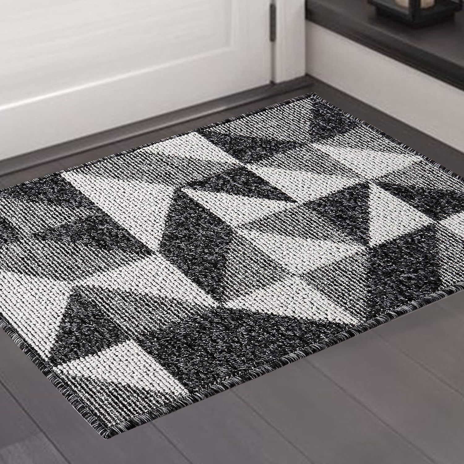Color Geometry Non slip Dirt Trapper Door Mat 80 X 120 Cm Machine Color Geometry Non slip Dirt Trapper Door Mat 80 X 120 Cm Machine