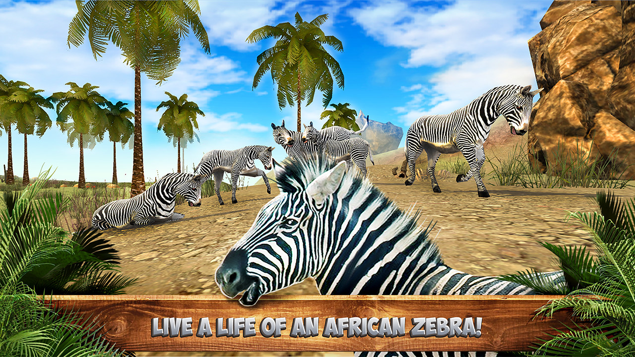 Zebra Simulator 3D: Wild Life Horse Fighting Game | Ultimate Animal Dash Surviving Game:Amazon ...
