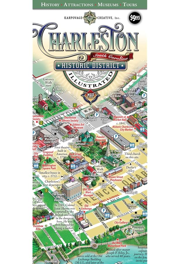 Charleston attractions map - Tobaccovalleybusinesspark.com