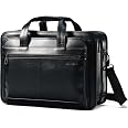 Amazon.com | Samsonite Bonded Leather Attache, Black, One Size | Briefcases