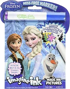 Bendon Frozen Imagine Ink Coloring Game Book, Magic Ink Pictures, Mess ...