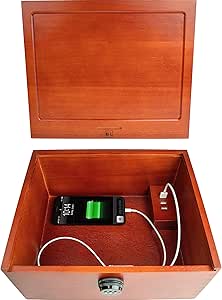 Amazon.com: Multi Device Charging Box with Lock - Locking Cell Phone ...
