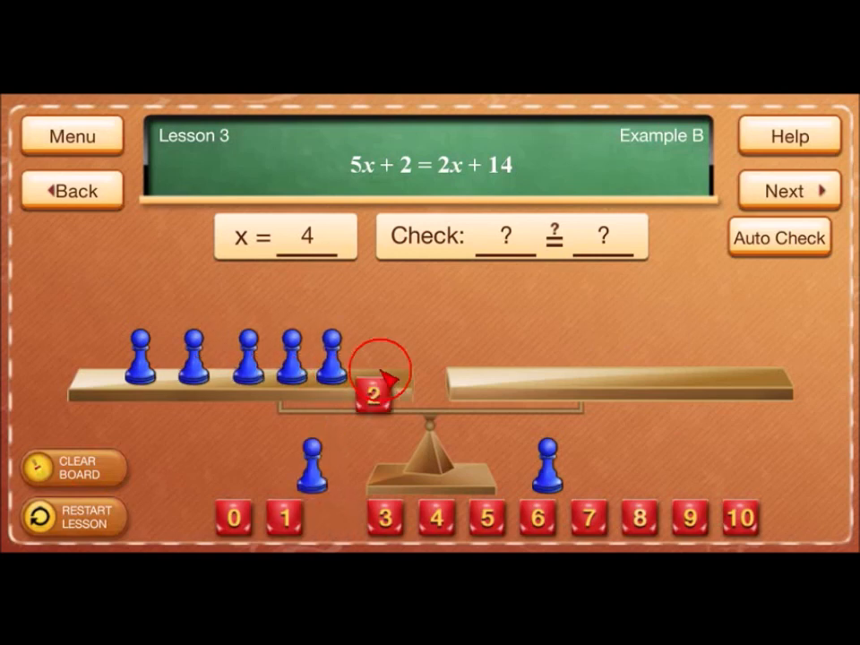 Hands-On Equations 1:The Fun Way to Learn Algebra - App on Amazon Appstore