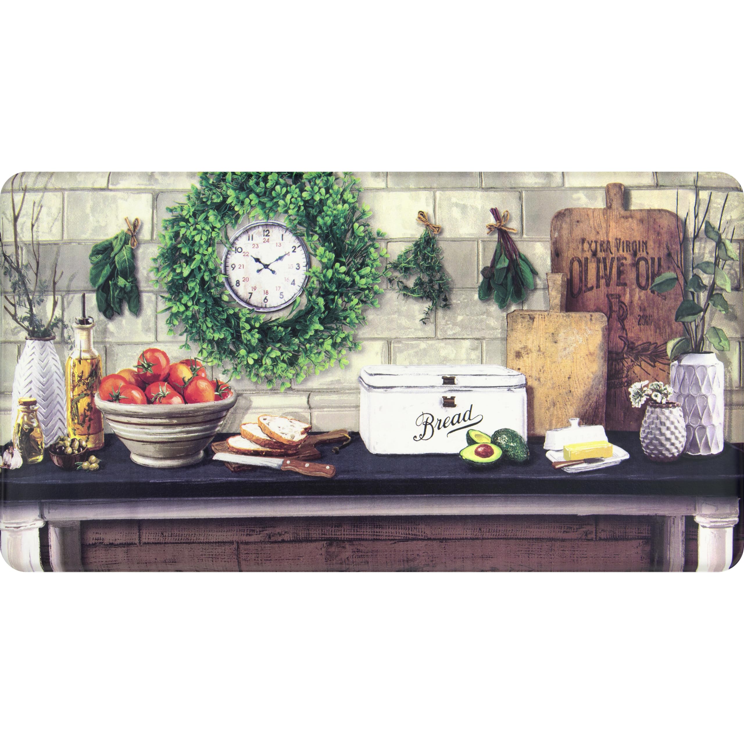 Apache Mills 21" x 39" Soft Stand Modern Farmhouse Anti-Fatigue Comfort ...