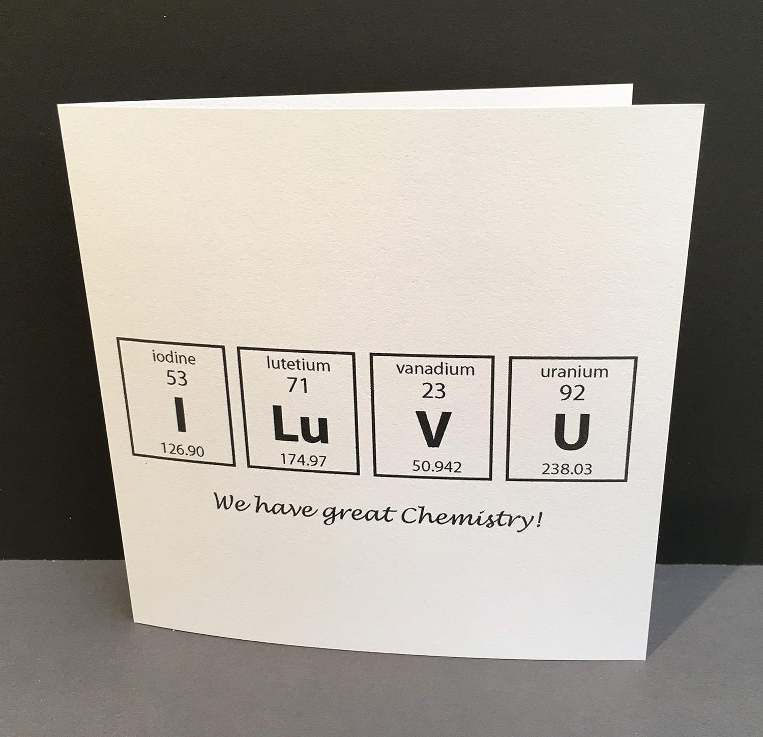 Valentine's Day Card - We have Great Chemistry - Card for a Chemist ...