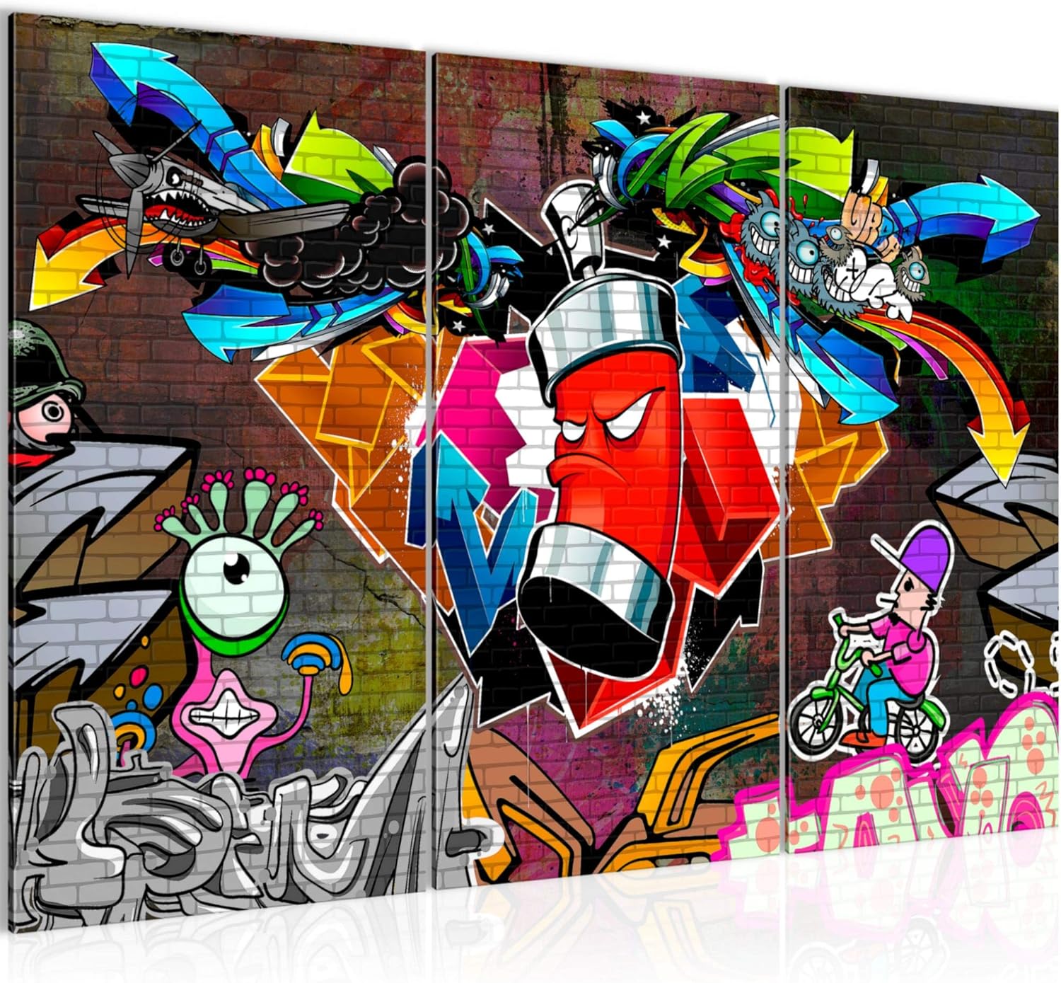 Tableau decoration murale Graffiti Street Art 120 x 80 cm - XXL ...