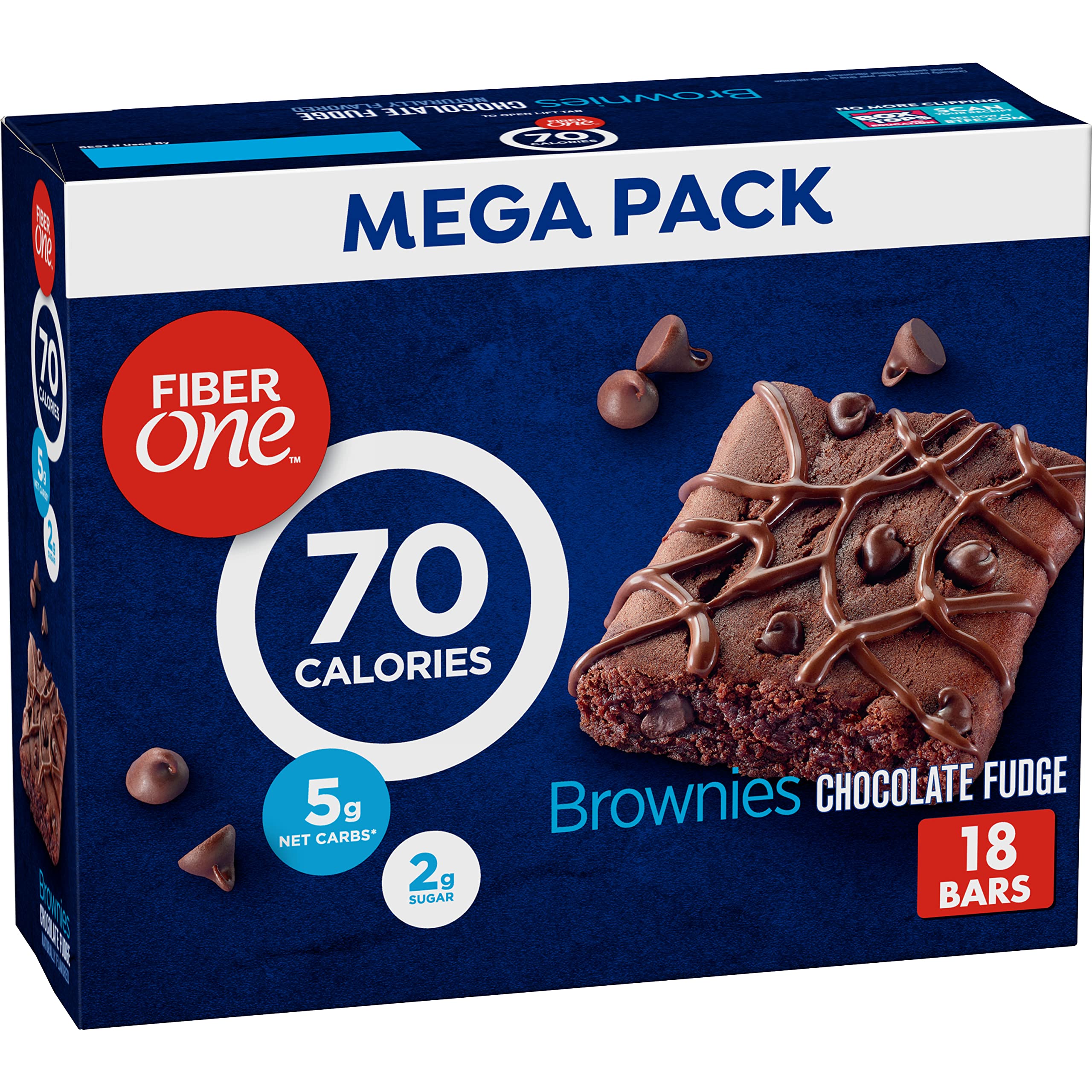Mua Fiber One 70 Calorie Brownies, Chocolate Fudge, Snack Bars, Mega ...