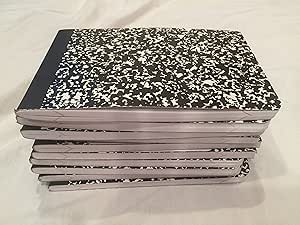 Amazon.com : Composition Book cut in half, Wide Ruled, 7.50 x 4.75 Inch ...