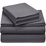 Amazon.com: Pinzon Plaid Flannel Bed Sheet Set - King, Blackwatch Plaid ...