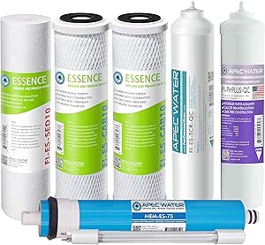 Amazon.com: APEC Water Systems FILTER-MAX-ESPHUV-SS 75 GPD High ...
