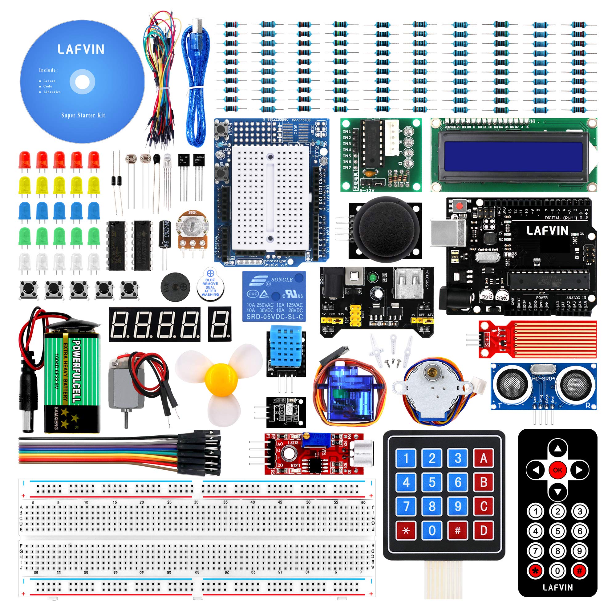 LAFVIN Project Super Starter Kit for R3 Mega2560 Mega328 Nano with ...