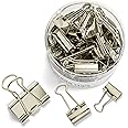 Amazon.com : Officemate Silver Binder Clips, Assorted Sizes, 30/Tub ...