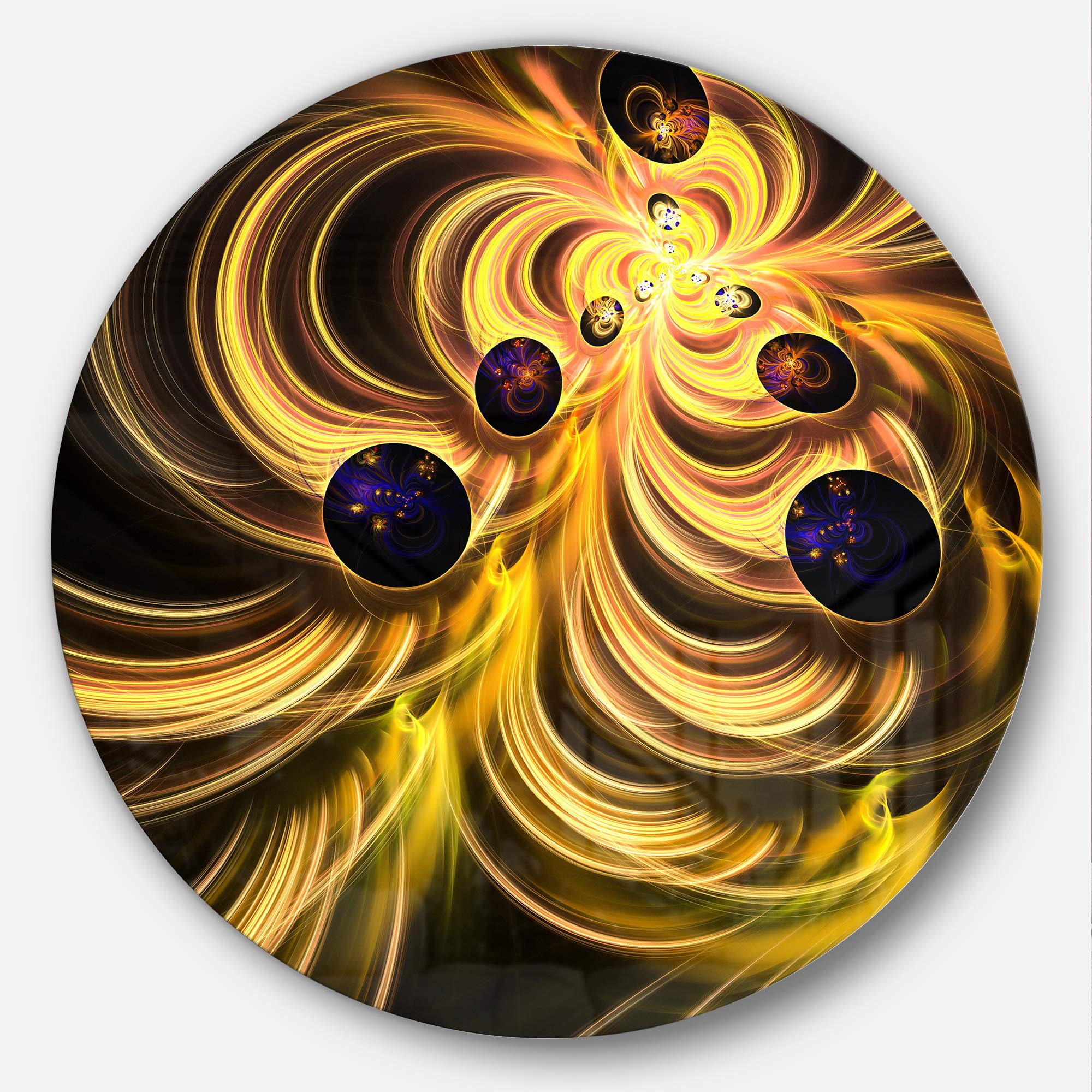 Designart Digital Art Metal Artwork-Disc of 23 inch, 23'' H x 23'' W x ...