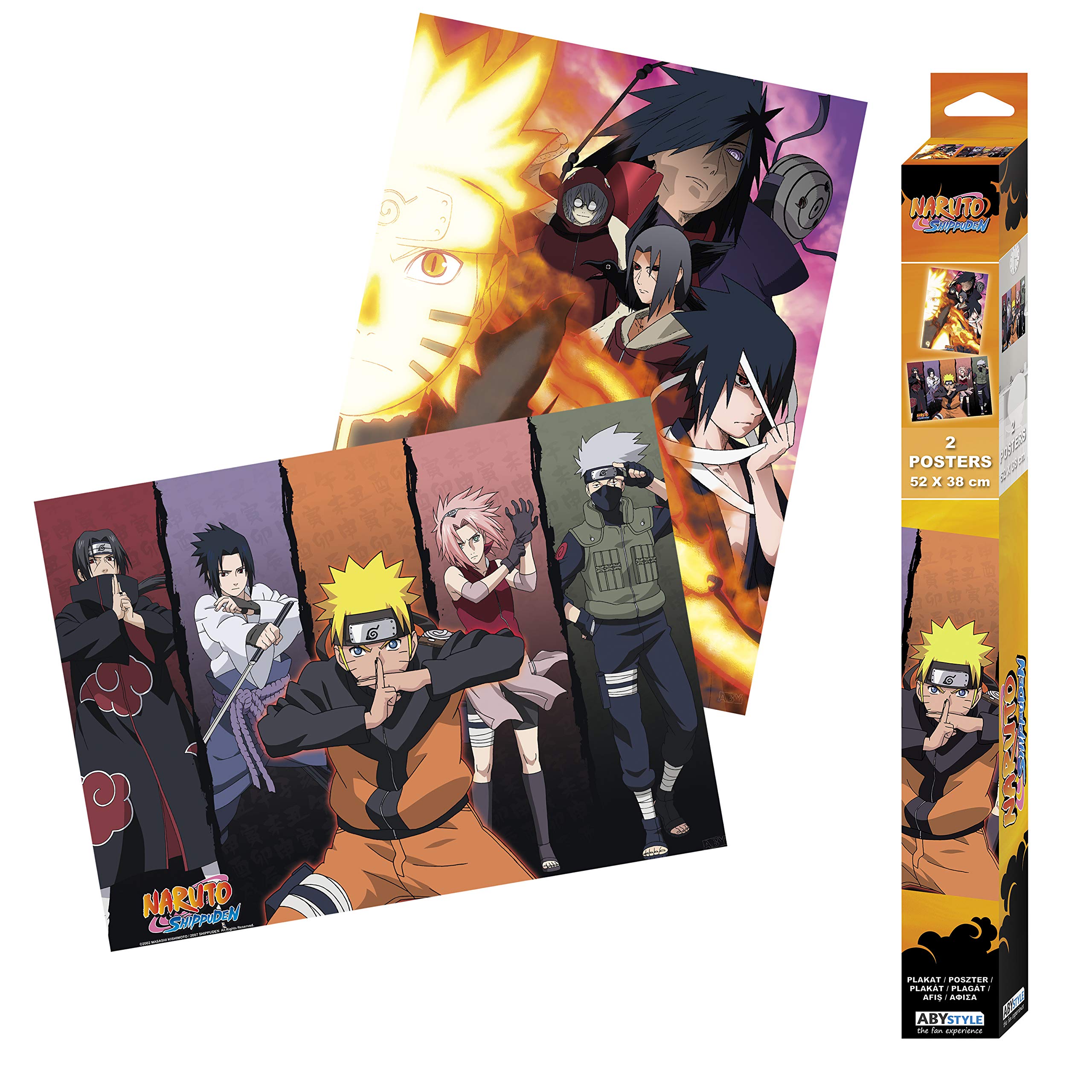 Mua ABYSTYLE Naruto Shippuden Boxed Poster Set Includes 2 Unframed Mini ...