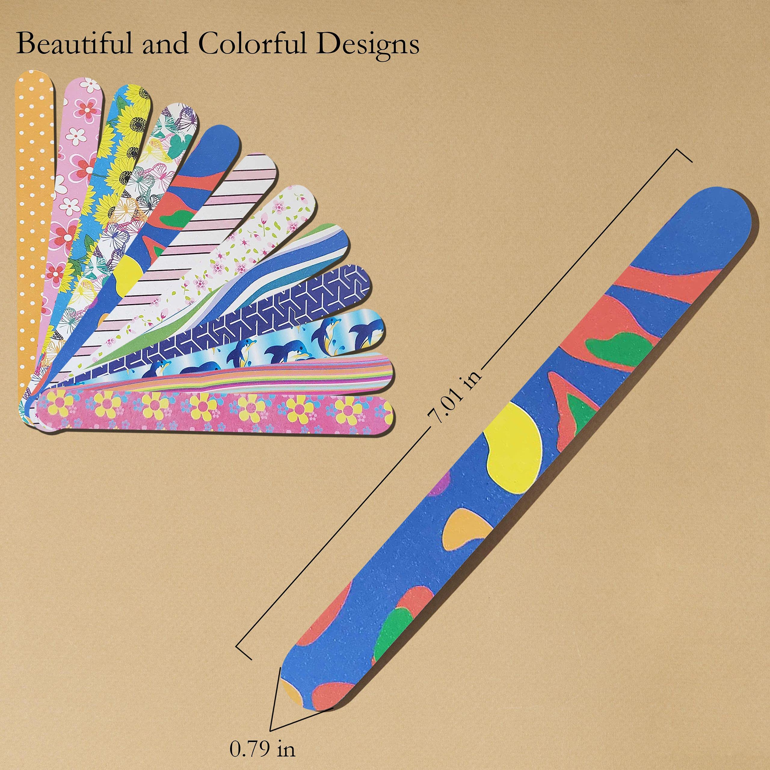 Mua Colorful Nail File Strips - Double Sided Filers for Shaping and ...