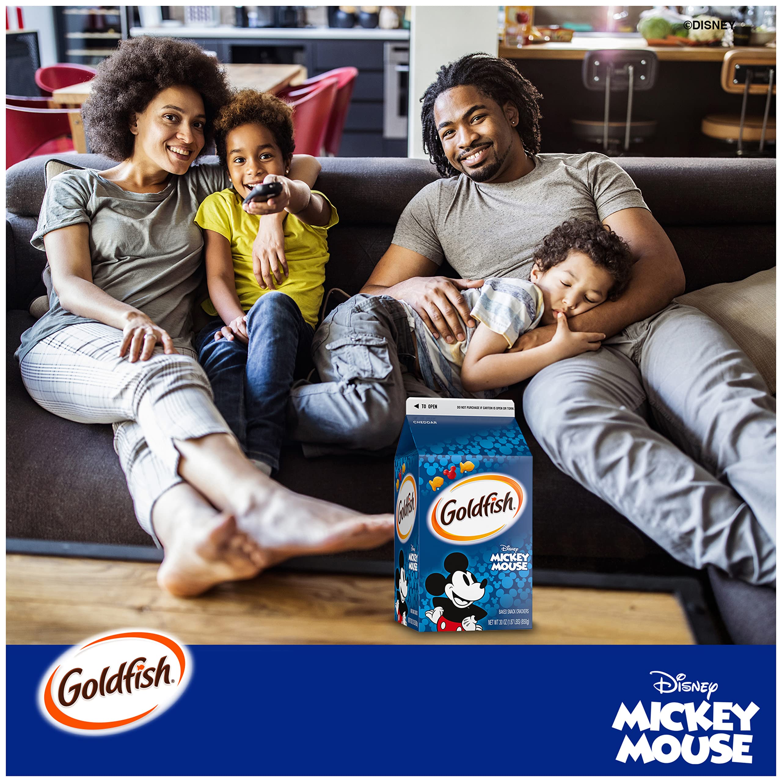 Mua Goldfish Disney Mickey Mouse Cheddar Crackers, Snack Crackers, 30 ...